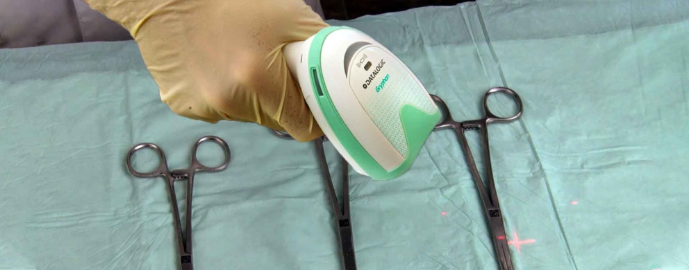 Surgical instruments traceability with barcode scanner - Datalogic